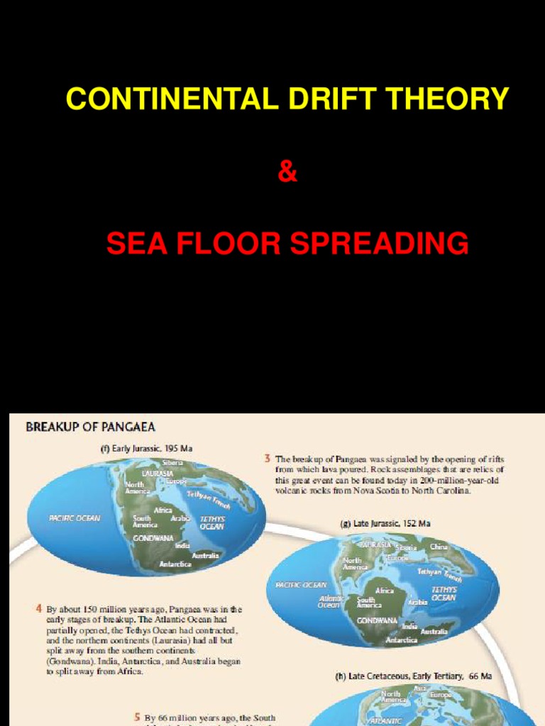 Continental Drift Theory: & Sea Floor Spreading | PDF | Plate Tectonics ...
