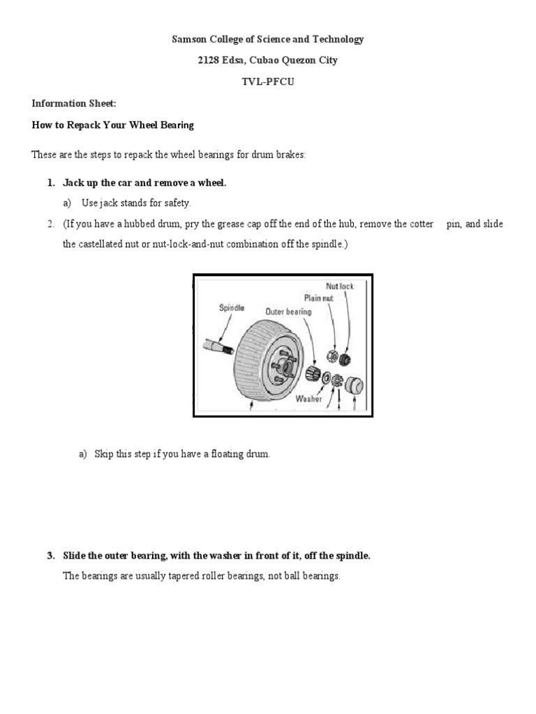 How To Repack Your Wheel Bearing | PDF