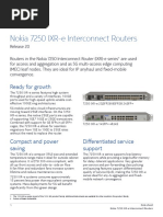 Nokia 7250 IXR-R6 Data Sheet | PDF | Multiprotocol Label Switching | Networking
