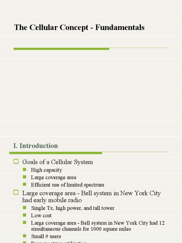 The Cellular Concept - Fundamentals | PDF | Cellular Network | Signal ...