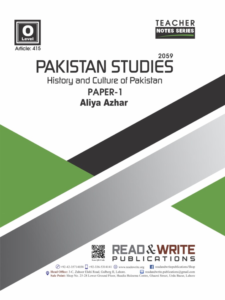 Pak Studies O Level P 1 Teacher Notes Se | PDF | Mughal Empire | Jihad