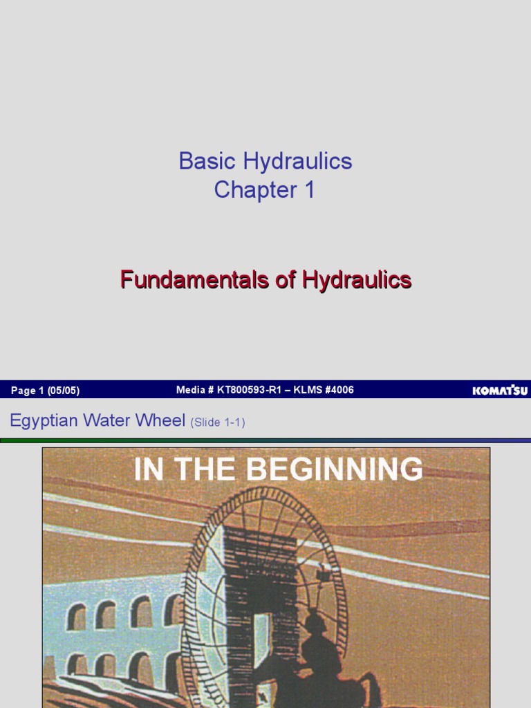 Fundamentals of Hydraulics Overview | PDF | Hydraulics | Pressure