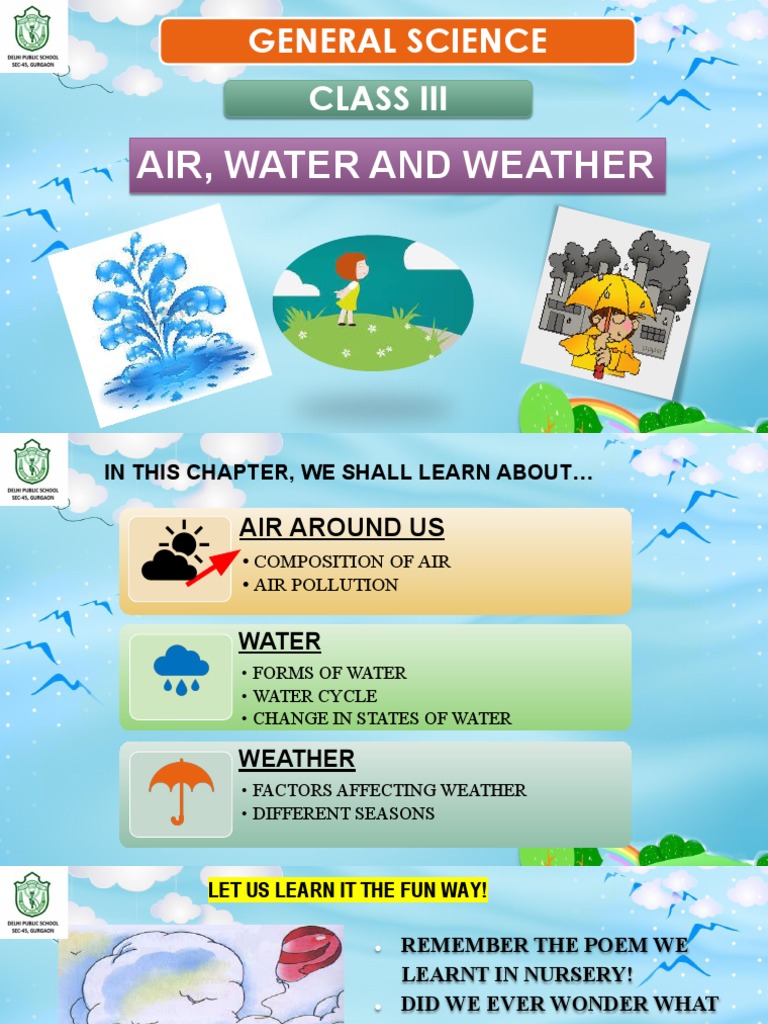 Exploring the Composition of Air, Water, and Weather: A Fun ...