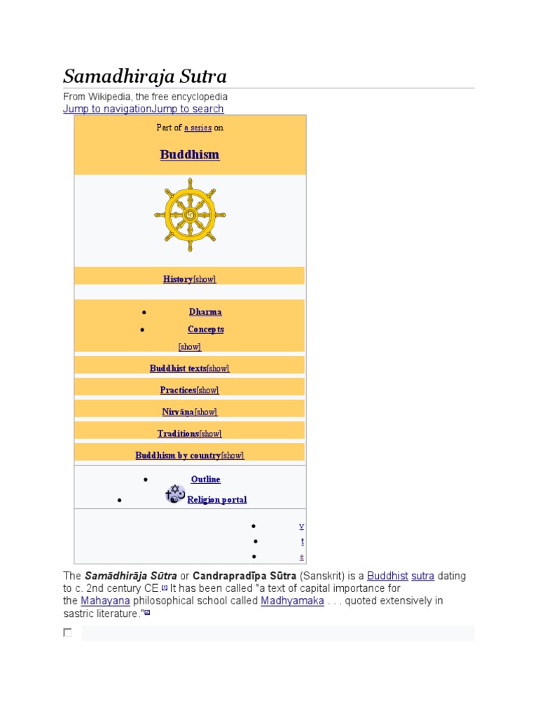 Samadhi Raja Sutra Gampopa | PDF | Religious Philosophical Concepts ...