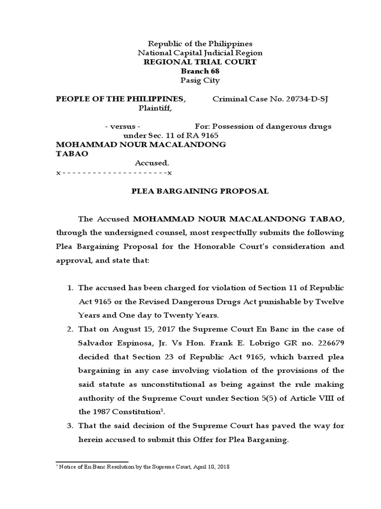 Plea Bargaining | PDF | Plea | Plea Bargain