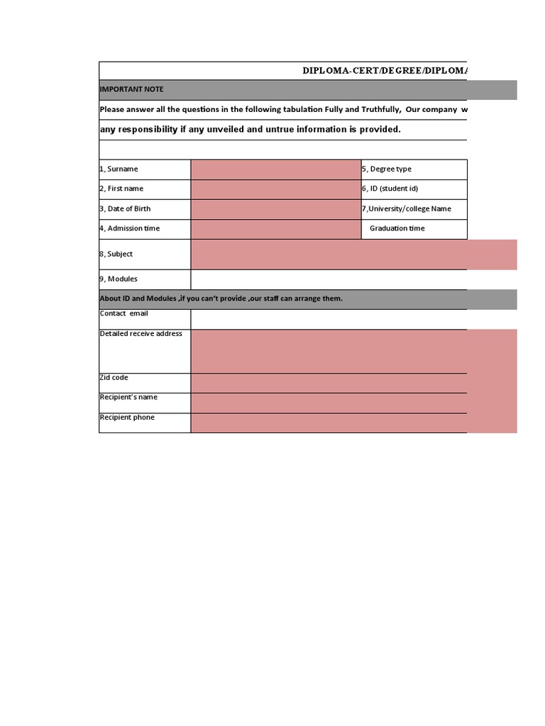 A Concise yet Informative Title: "Diploma Verification Form - Provide ...