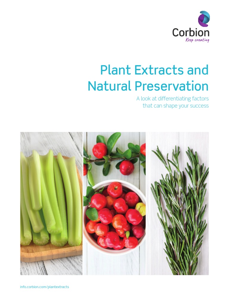 Plant Extracts Whitepaper Aug2020 Web02 | PDF | Curing (Food ...