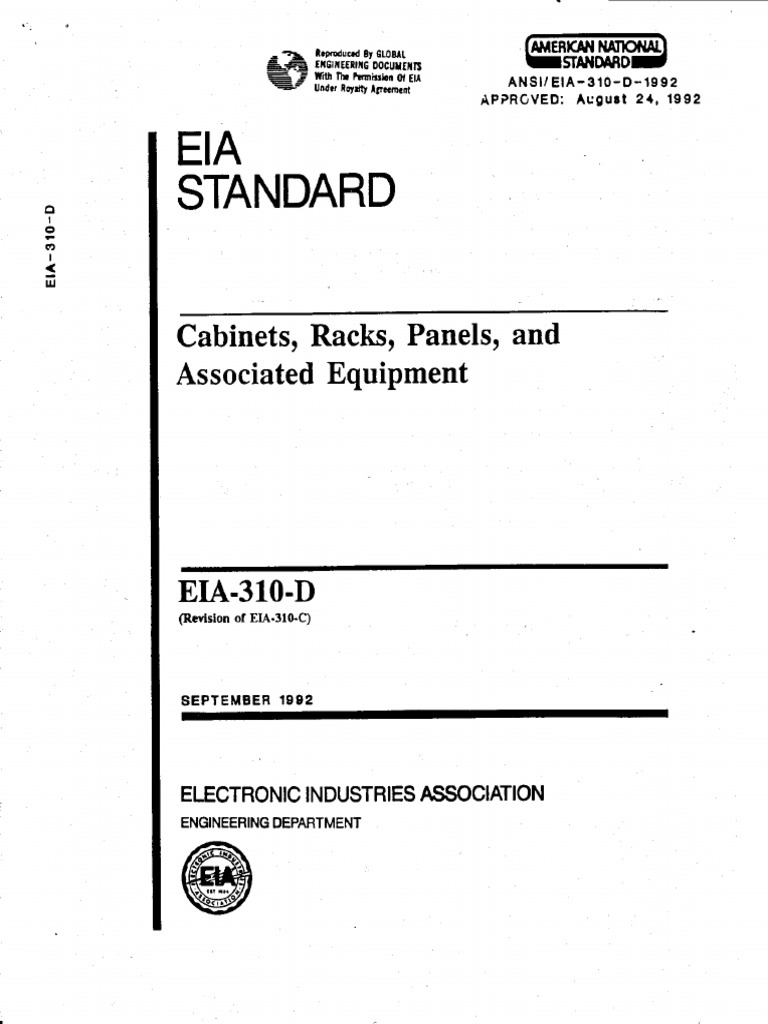 Eia-310-D 1992 | PDF