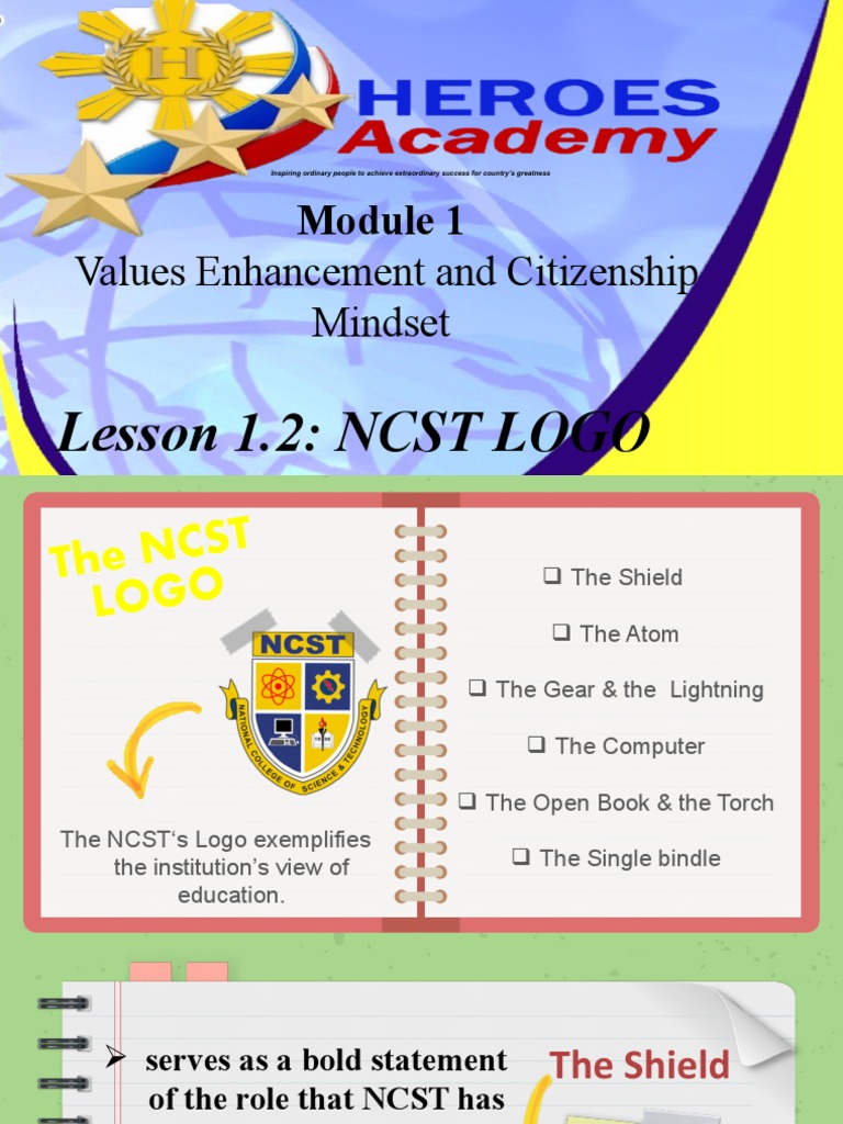 NCST Logo: Symbols of Education Values | PDF
