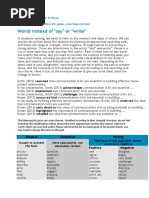 Rhetorically Accurate Verbs - Master List With Categories | PDF | Truth ...