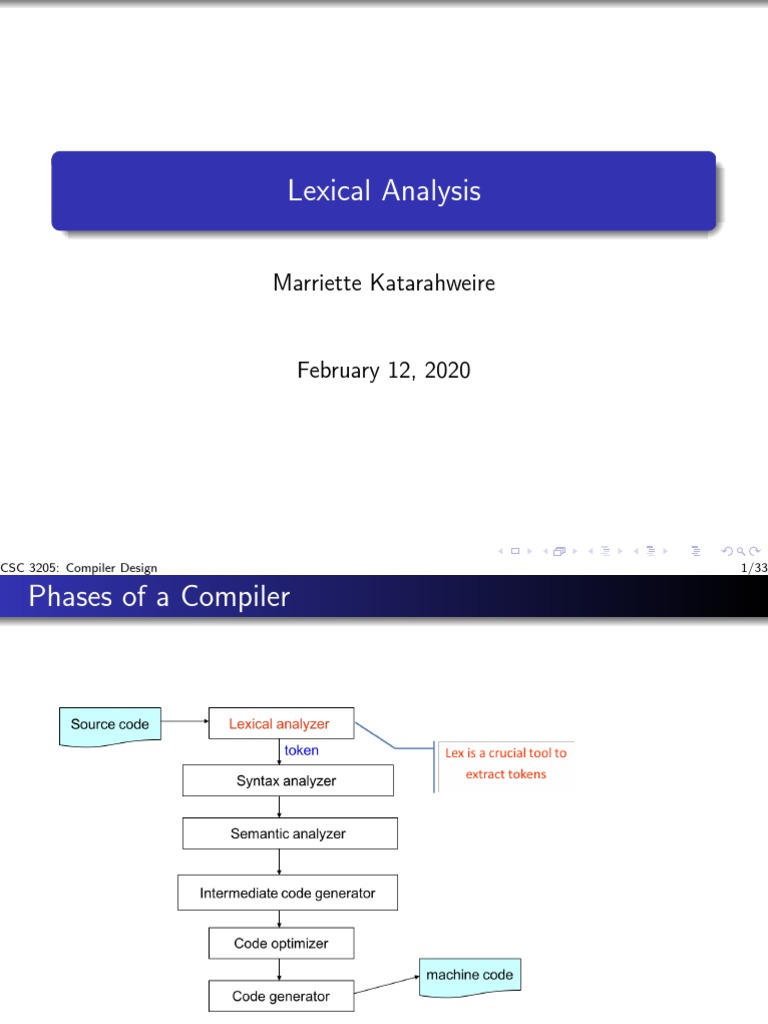 Lexical Analysis in Compiler Design | PDF | Regular Expression | Metalogic