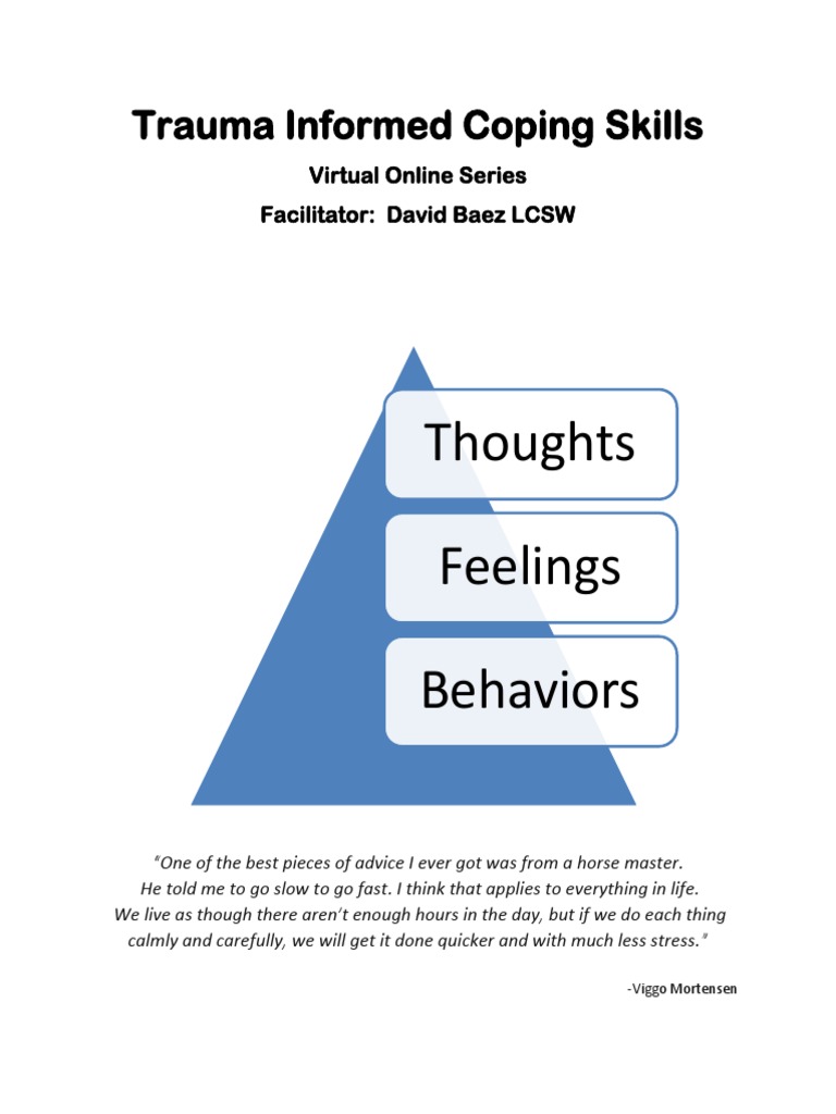 Trauma-Informed Coping Skills Overview | PDF | Cognitive Behavioral ...
