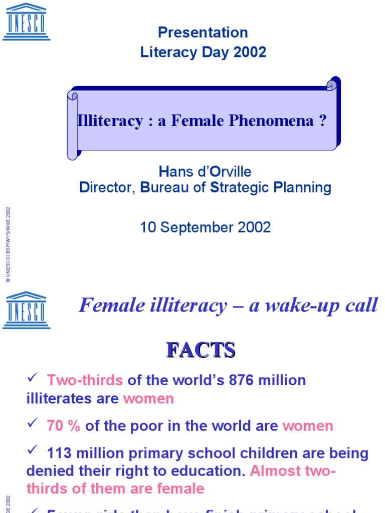 Illiteracy: A Female Phenomena ? Illiteracy: A Female Phenomena ? | PDF ...