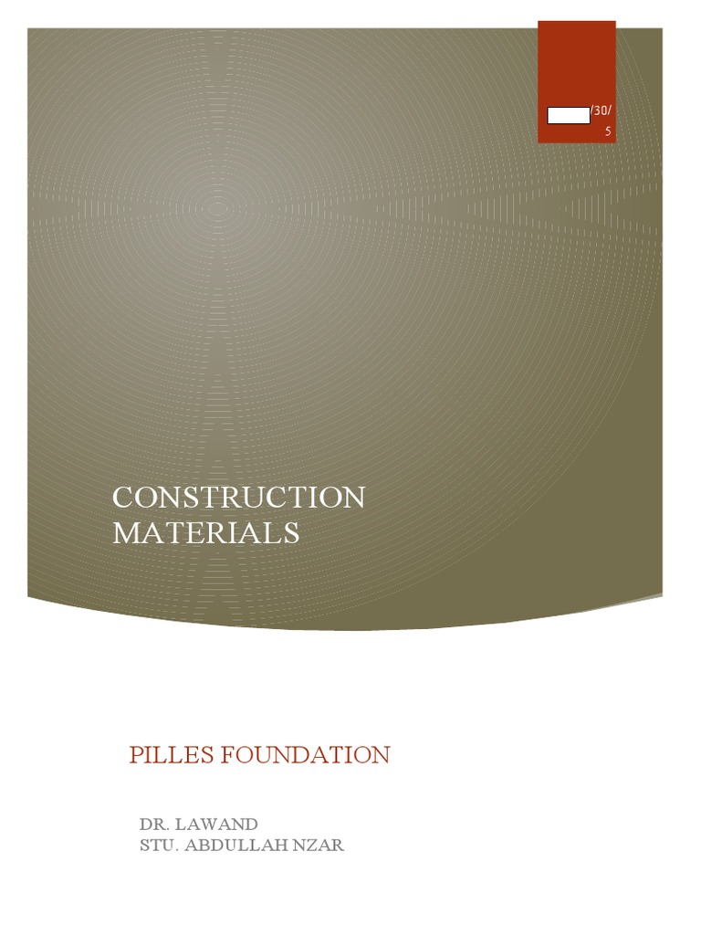 Abdullah Nzar - Pile Foundation | PDF | Deep Foundation | Building Engineering
