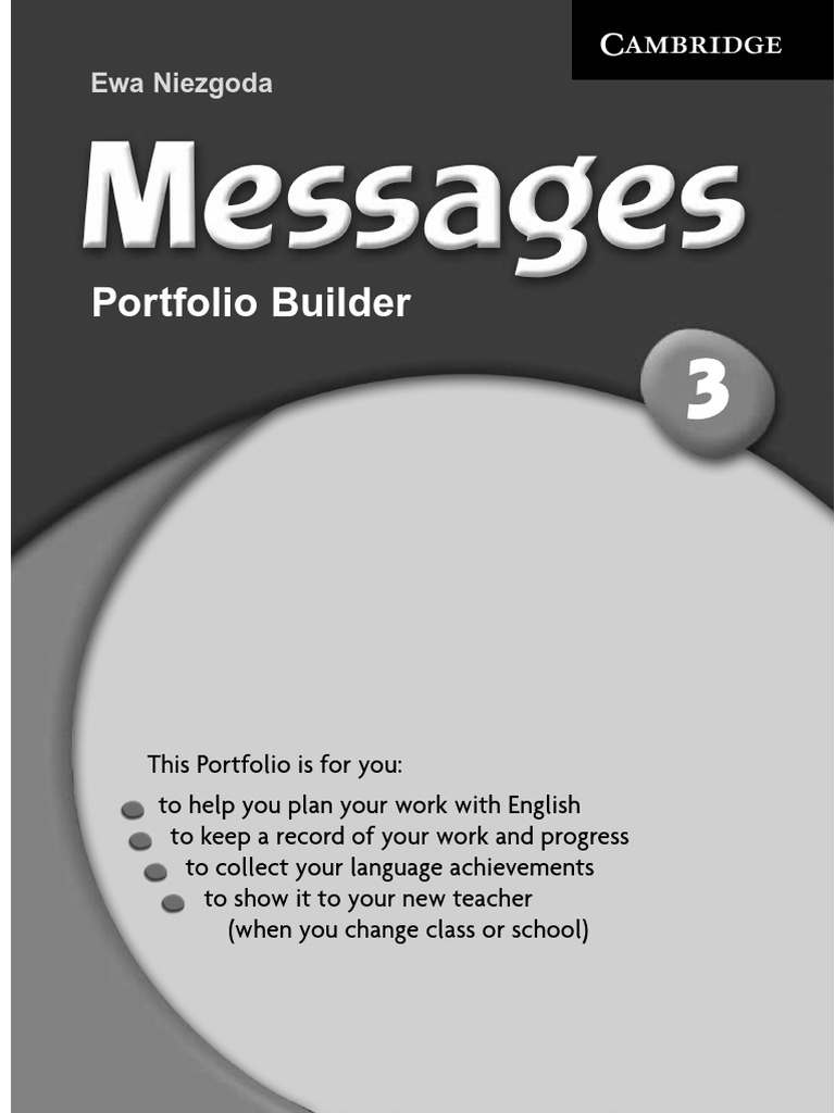 Messages 3 Portfolio Builder PDF | PDF | Conversation | English Language