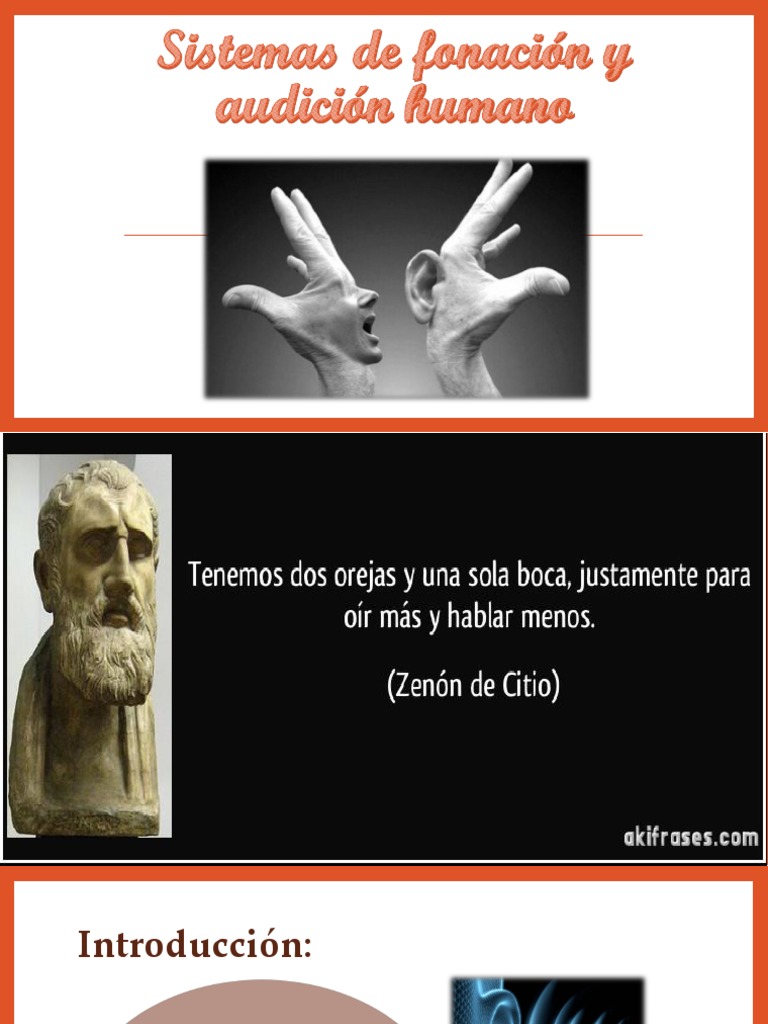Sistema de Fonación y Audición Humana | PDF | Sonido | Oído