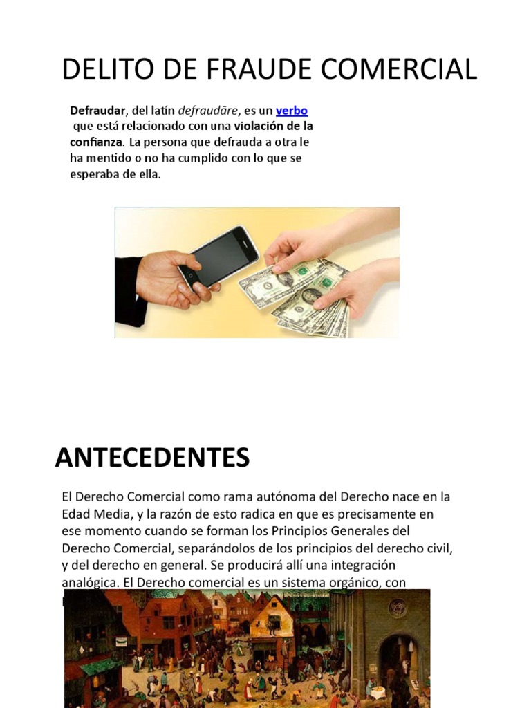 Delitos de fraude comercial: legislación comparada y medidas de ...