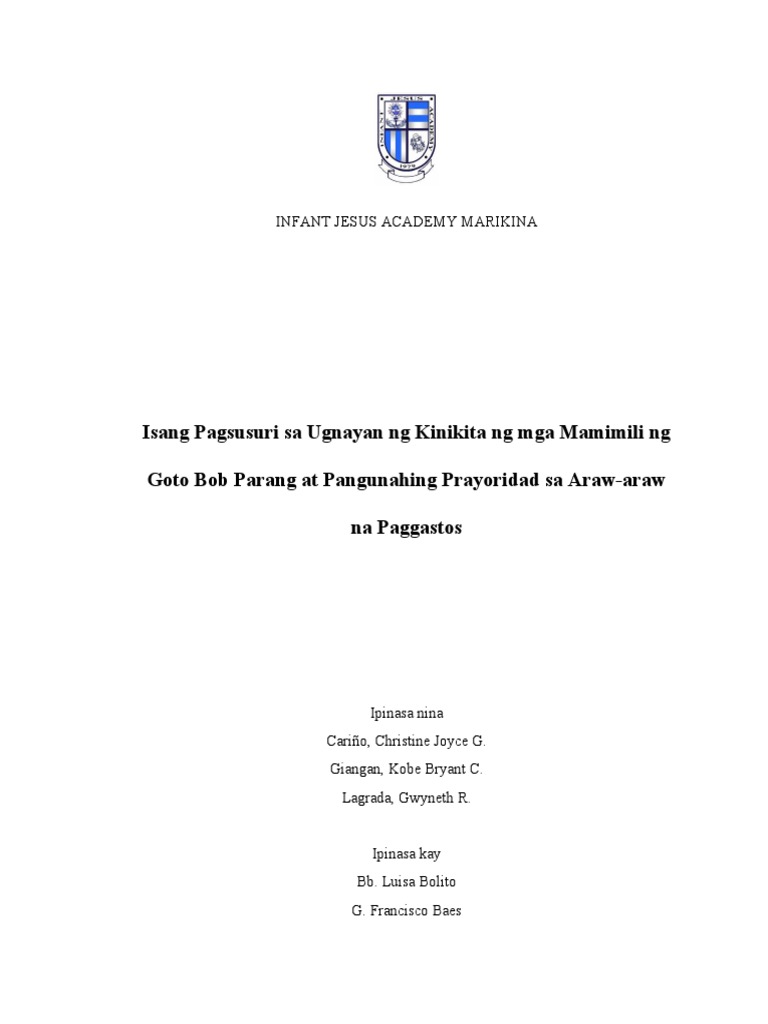 Filipino Thesis | PDF