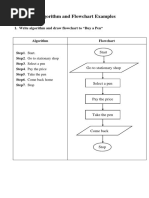 01 Algorithms Flowcharts Examples | PDF