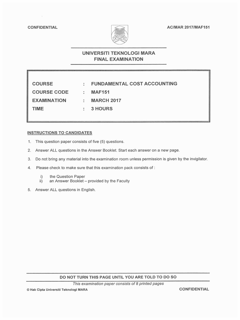 Maf151 - March 2017 | PDF