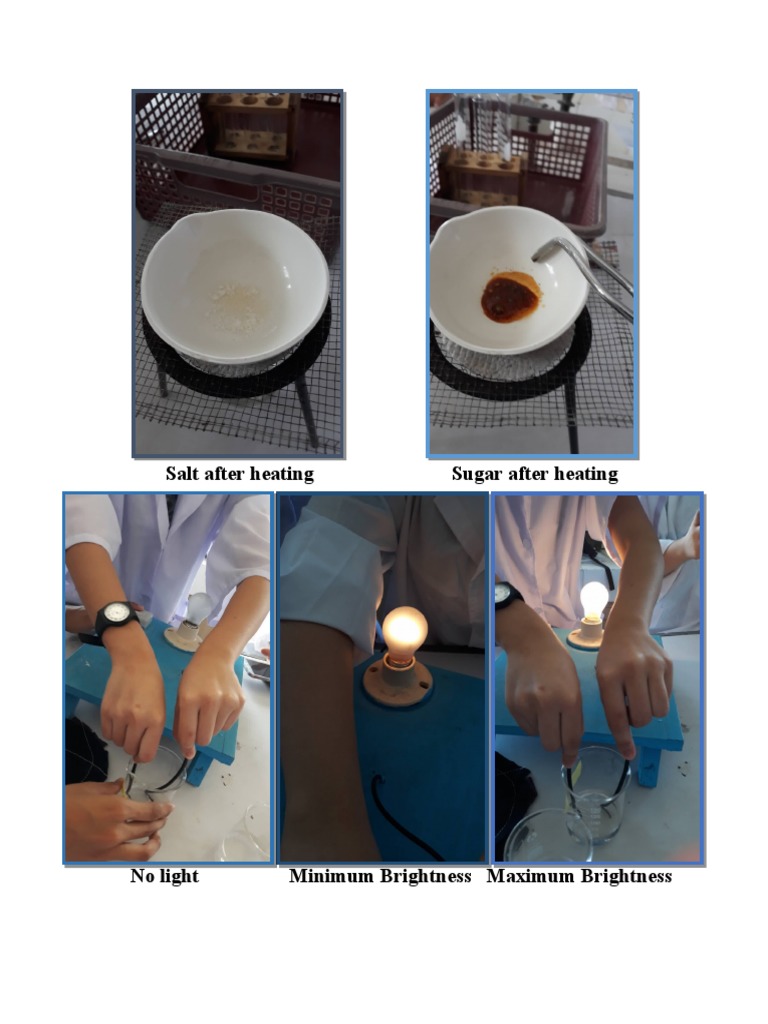 Salt After Heating Sugar After Heating | PDF