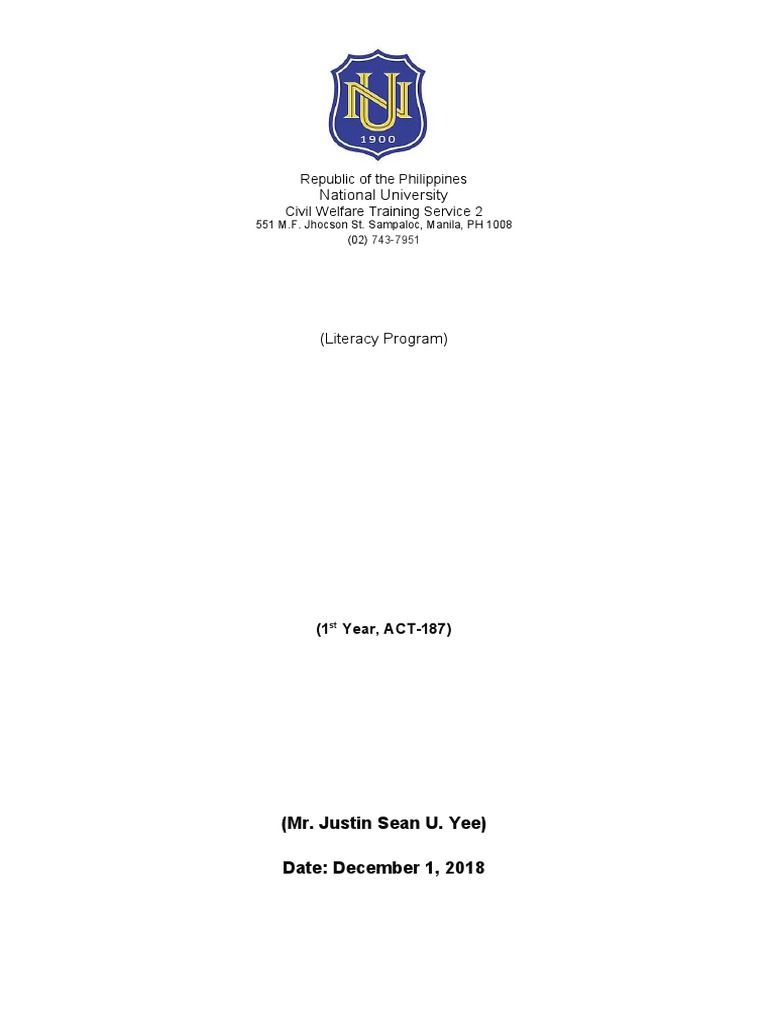 Program Proposal (Logistics - NSTP 2) | PDF