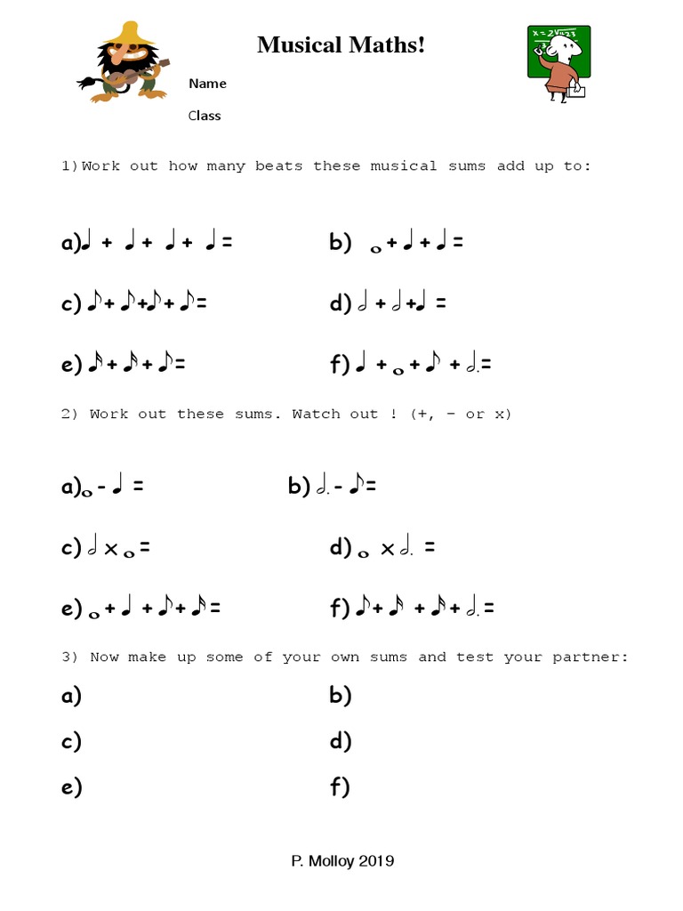 Musical Maths | PDF | Teaching Methods & Materials