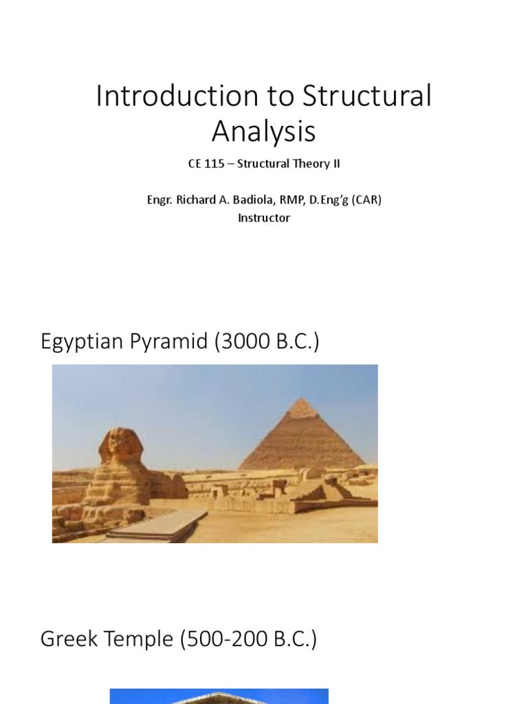 Intro To Structural Analysis - 1 PDF | PDF