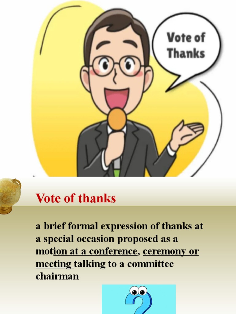 Vote of Thanks ppt2 | PDF | Gratitude