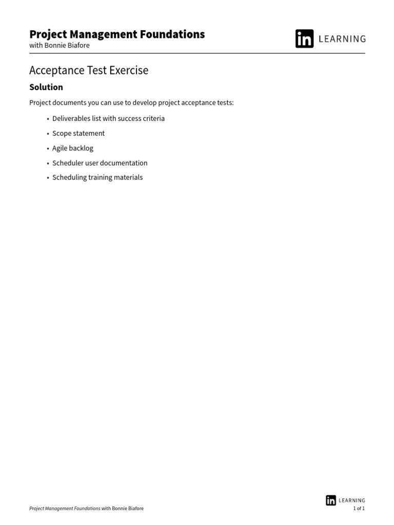 Accept Solution PDF | PDF