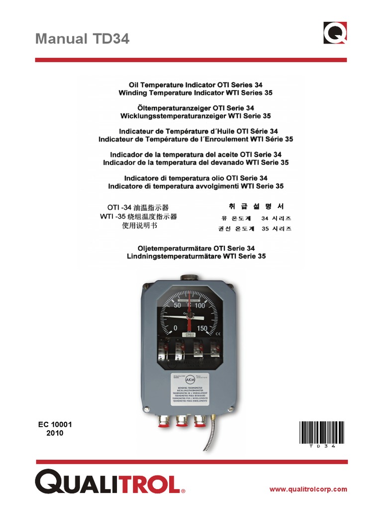 Qualitrol Akm Akm Manual TD34 Ec10001 | PDF