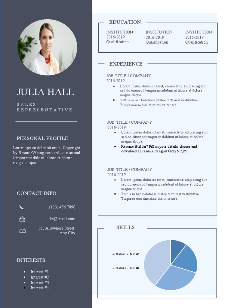 Word Resume Template ResumeViking 10 | PDF Word Resume Template ResumeViking 10 | PDF