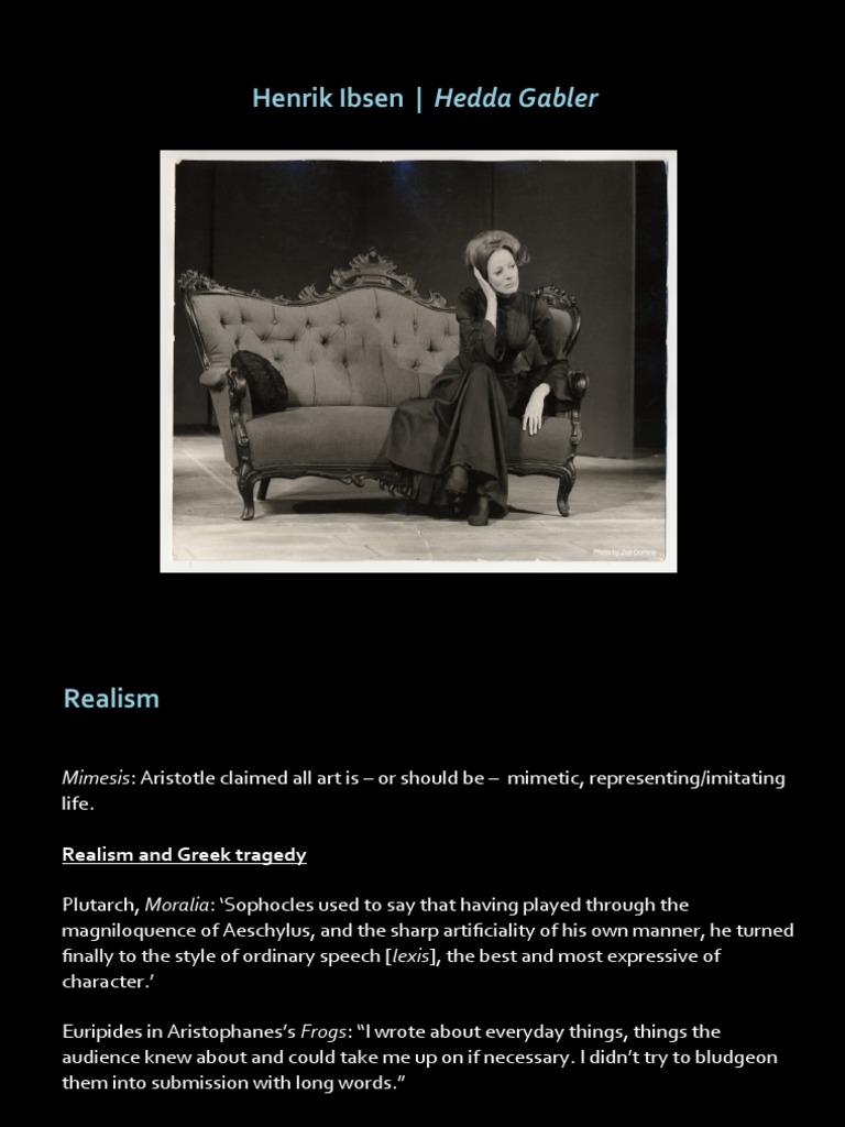 Henrik Ibsen - Hedda Gabler | PDF | Realism (Arts) | Theatre