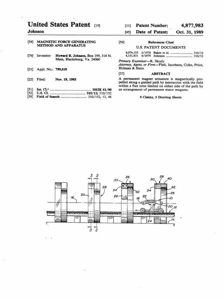 United States Patent 19 | PDF | Magnet | Magnetism