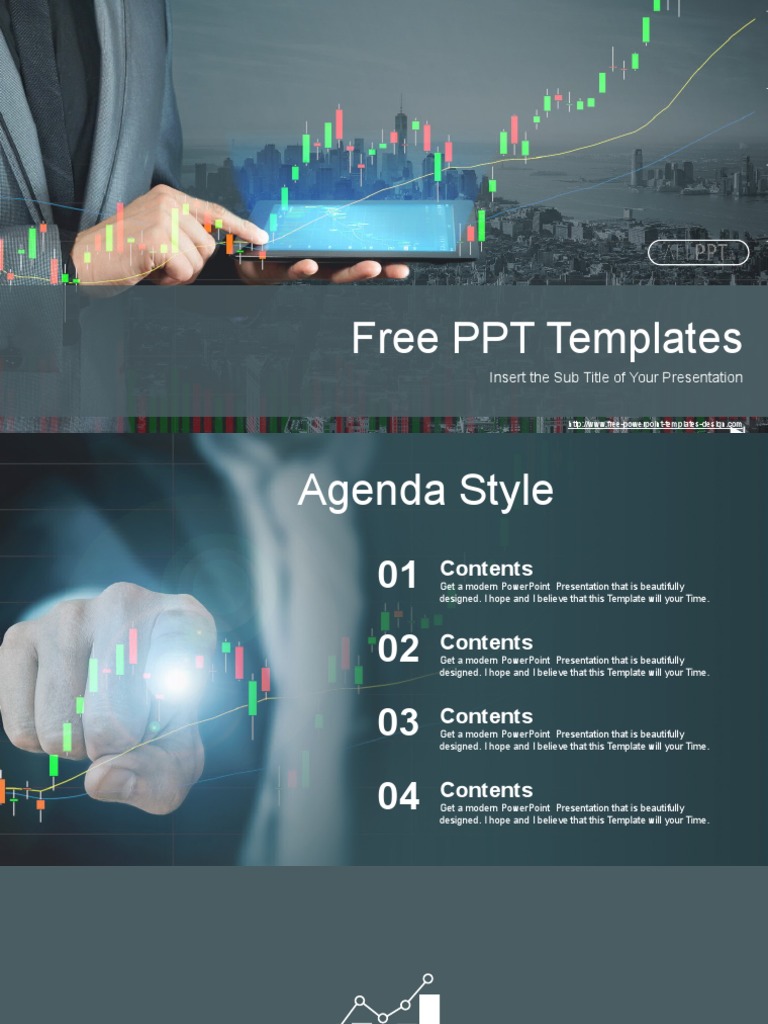 Economical Stock Market PowerPoint Templates | PDF