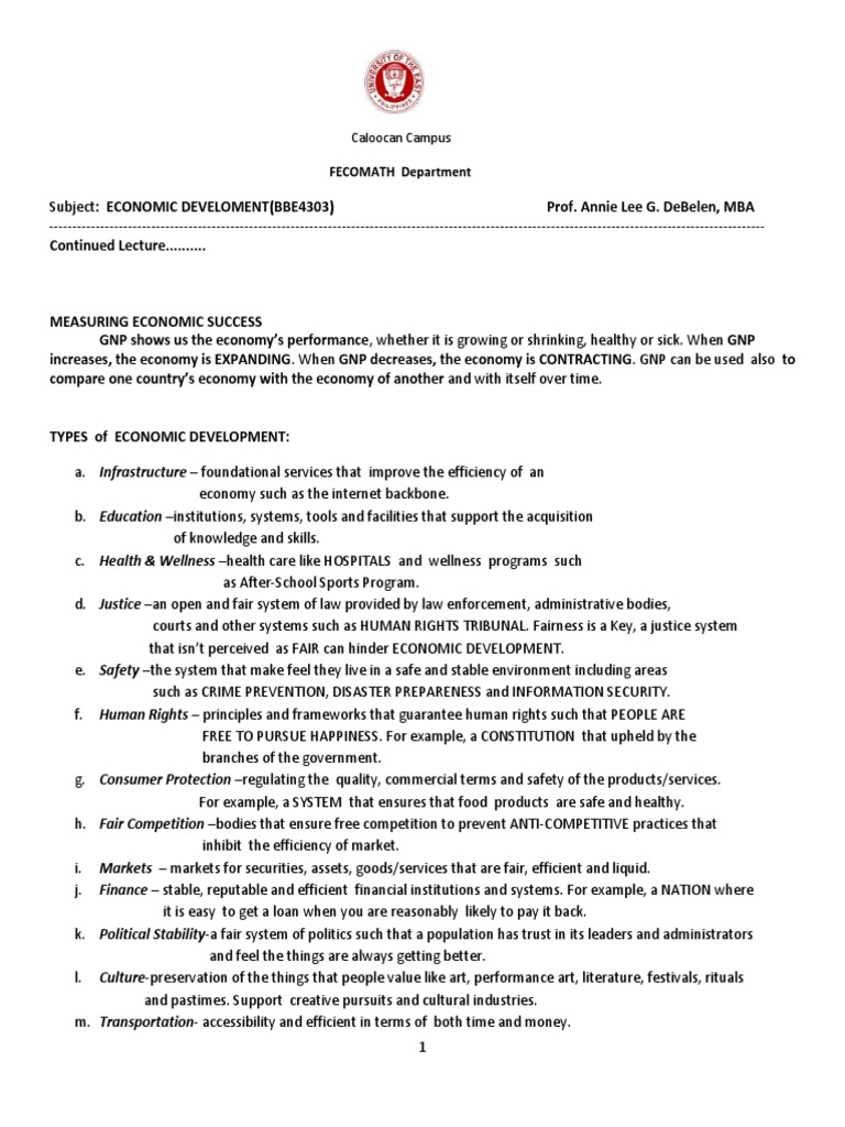 EcoDev Module6 PDF | PDF