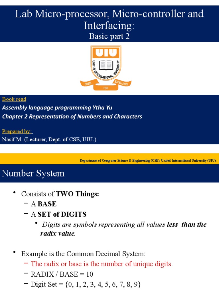 Lab Micro-Processor, Micro-Controller and Interfacing:: Basic Part 2 | PDF | Mathematical ...