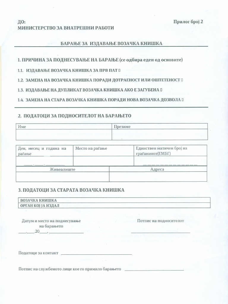 Vozacka Knishka | PDF