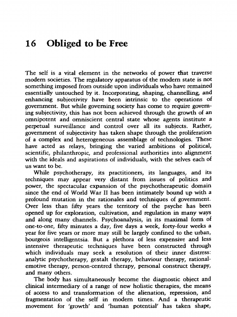 Nikolas Rose Governing The Soul The Shaping of The Private Self 1999 ...