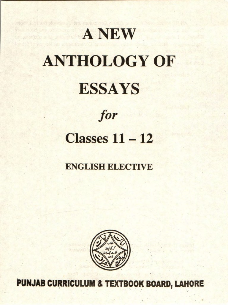 A New Anthology of Essays 11-12 | PDF