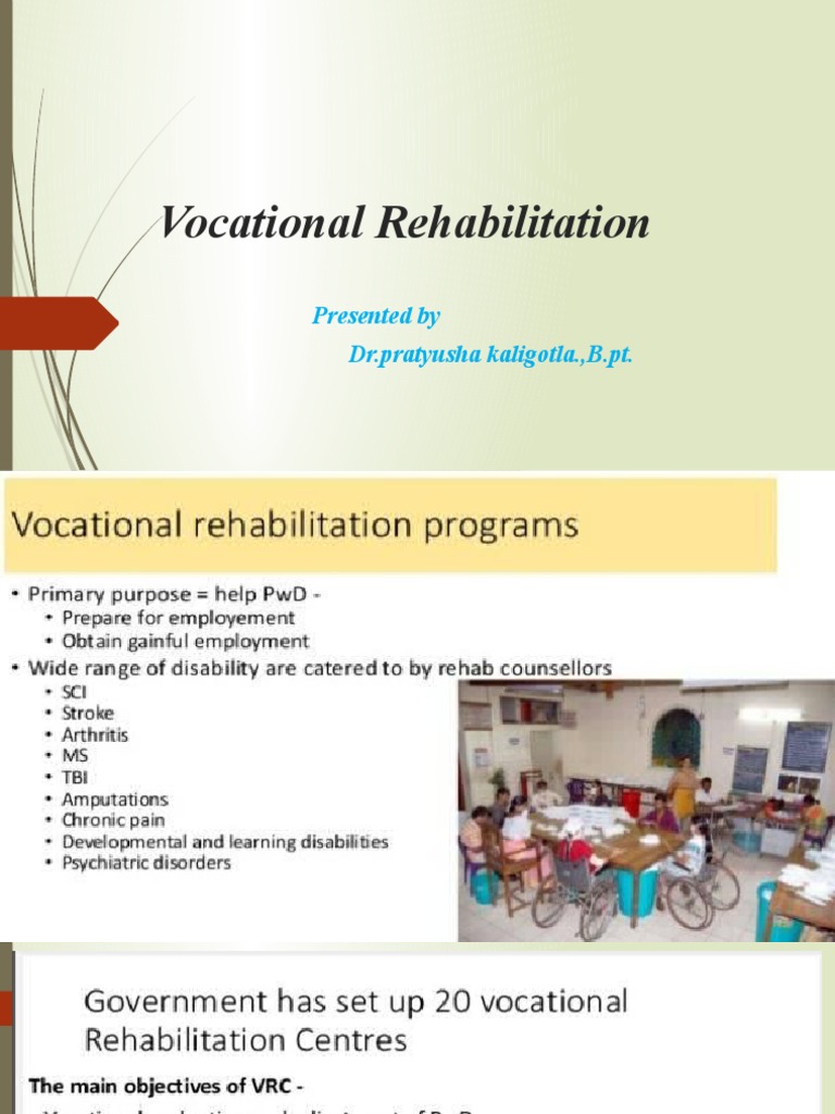 Vocational Rehabilitation | PDF