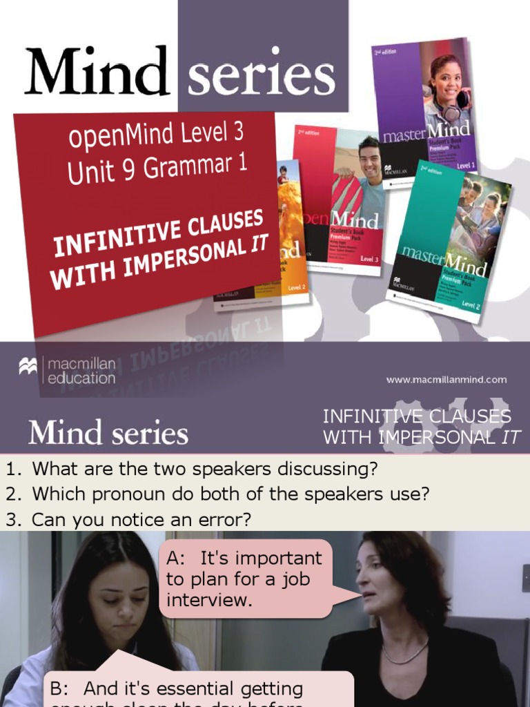 Openmind 3 Unit 09 Grammar 1 | PDF | Clause | Verb