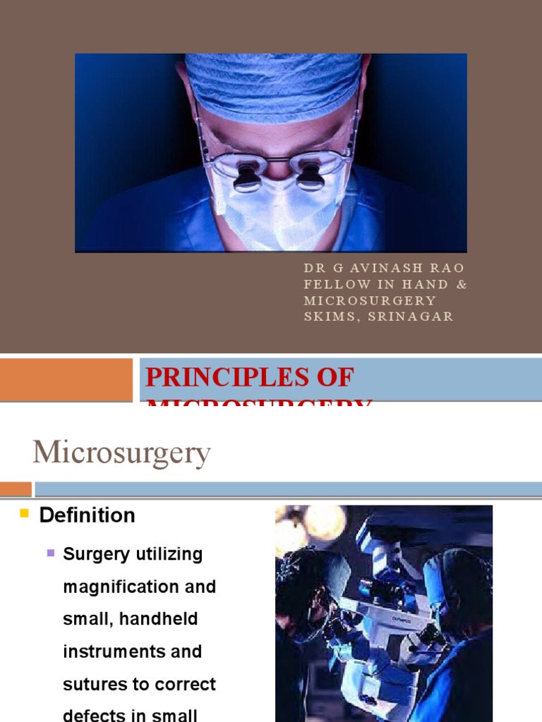 Principles of Microsurgery Explained | PDF | Zoom Lens | Medical ...