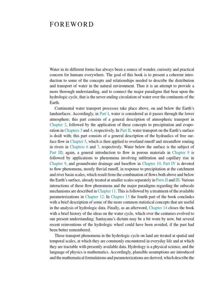 BRUTSAERT WILFRIED (Hydrology An Introduction) - 10 PDF | PDF | Drainage Basin | Hydrology