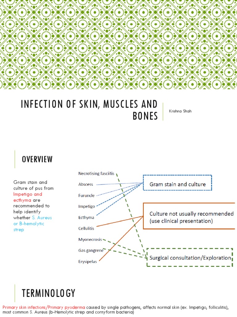 Infection of Skin Muscles, Bone Final | PDF | Staphylococcus Aureus ...