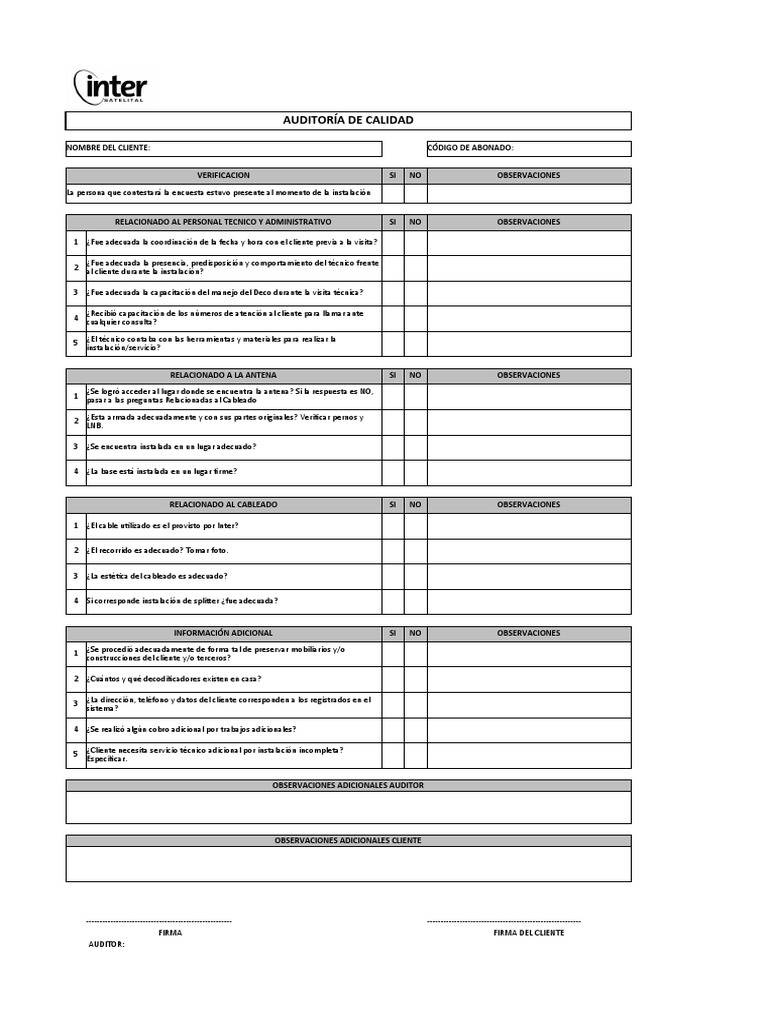 Formato de Auditorias de Calidad | PDF | Informática | Tecnologías de ...