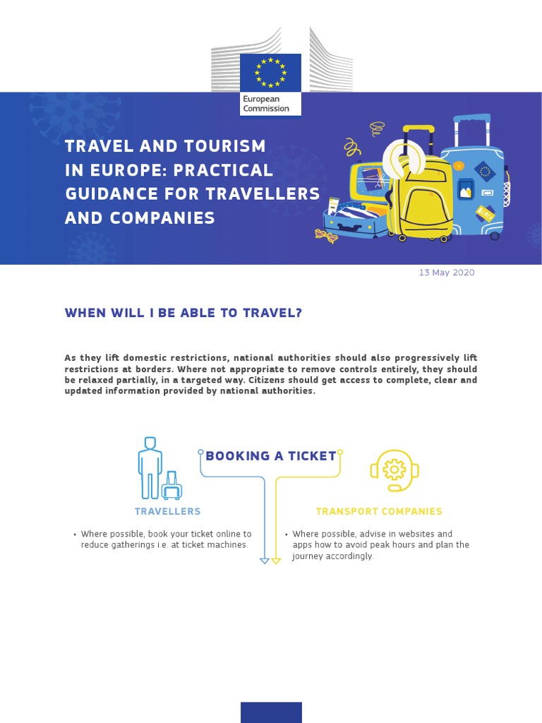 Factsheet Travel Tourism Europe - en PDF | PDF | Hand Washing | Hygiene
