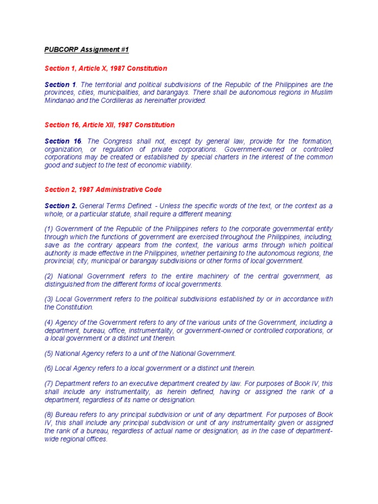 PUBCORP Assignment #1 | PDF | Board Of Directors | Certiorari