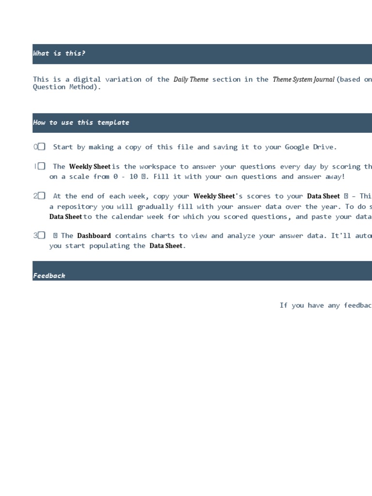 Daily Themes Visualizer Template v7 | PDF | Information Retrieval ...