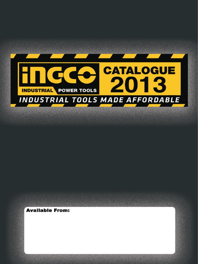 INGCO CATALOGUE - Compressed PDF | PDF | Grinding (Abrasive Cutting ...